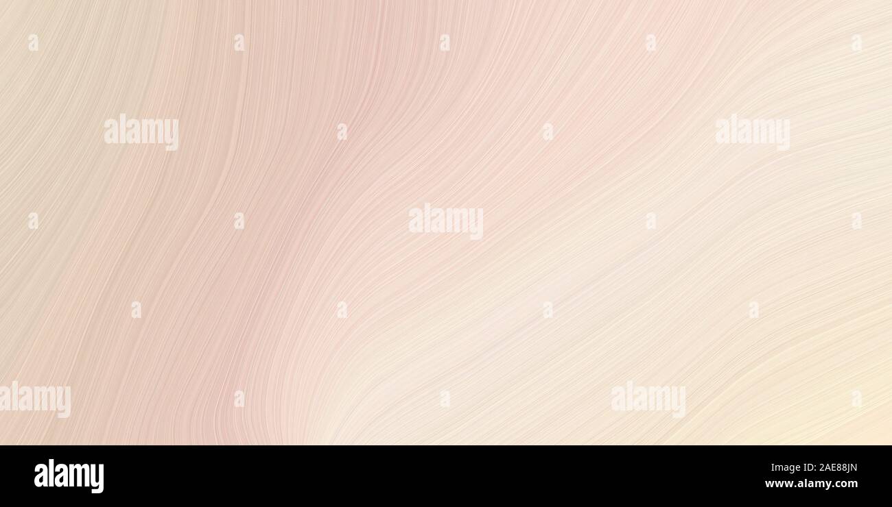 modern waves background illustration with bisque, linen and silver ...