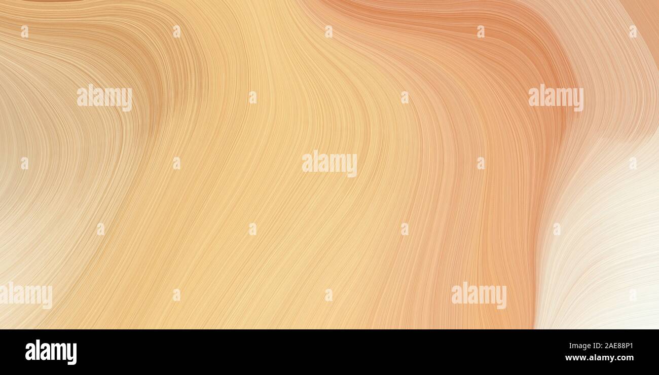 smooth swirl waves background design with burly wood, antique white and ...