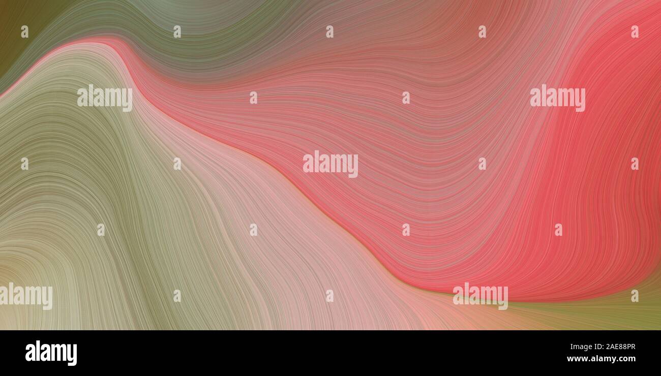 contemporary waves illustration with rosy brown, pastel brown and ...