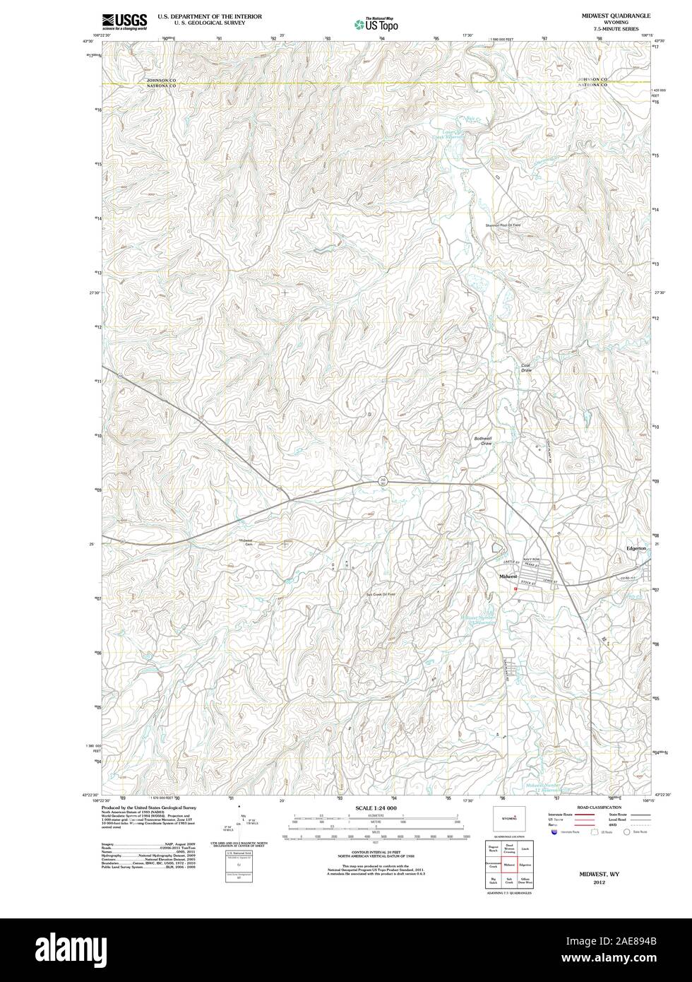 Map of midwest Cut Out Stock Images & Pictures - Alamy