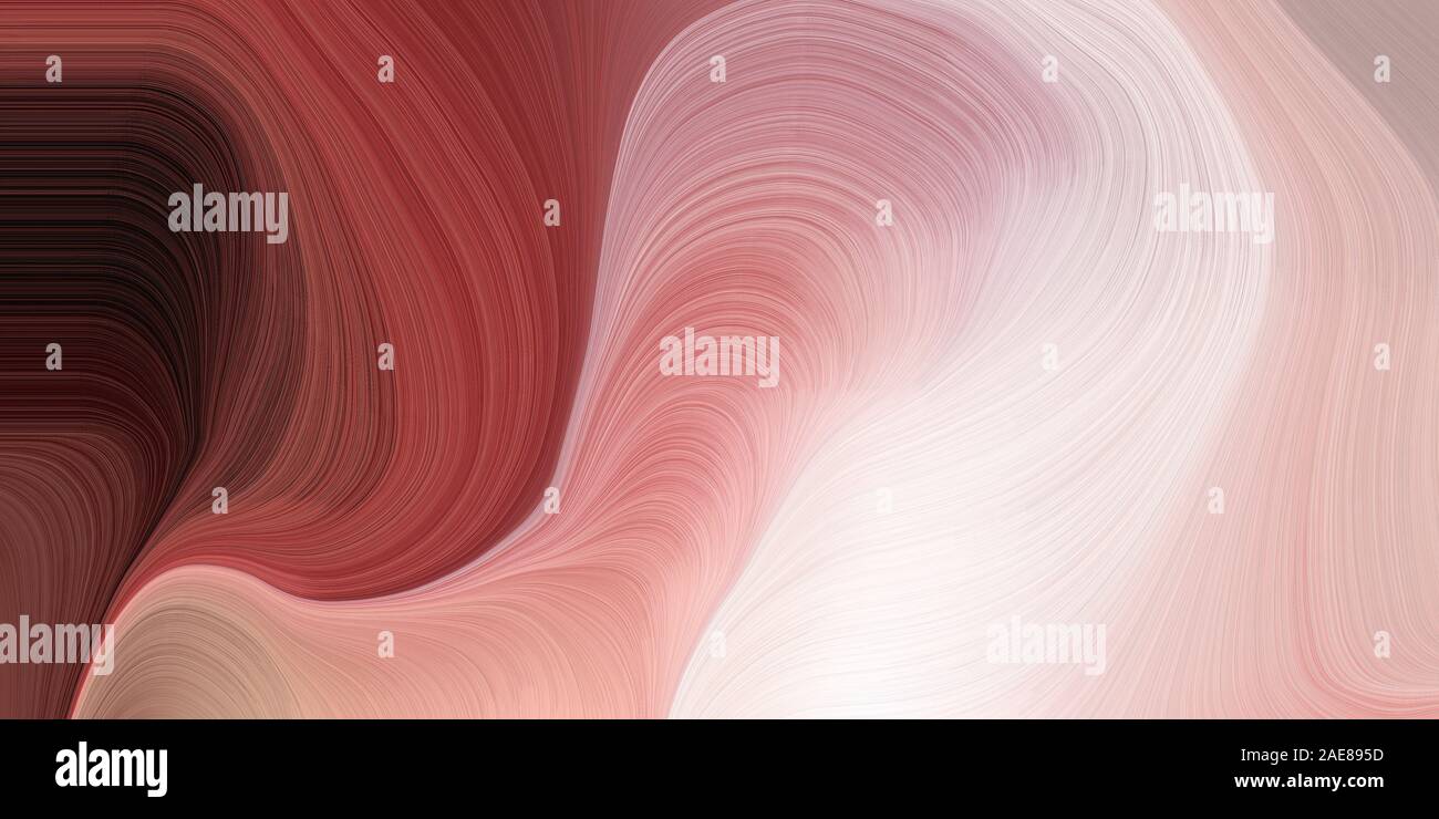 modern curvy waves background illustration with baby pink, very dark ...