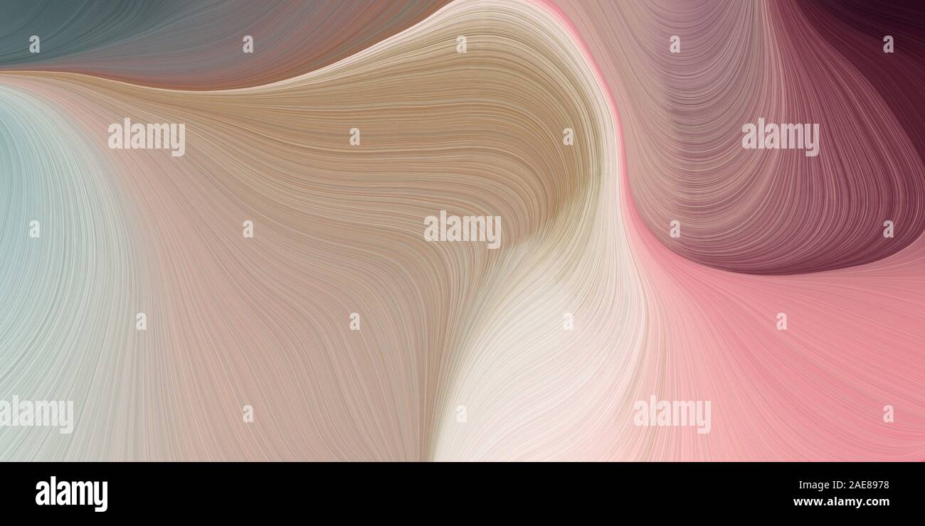 modern waves background design with rosy brown, old mauve and light ...