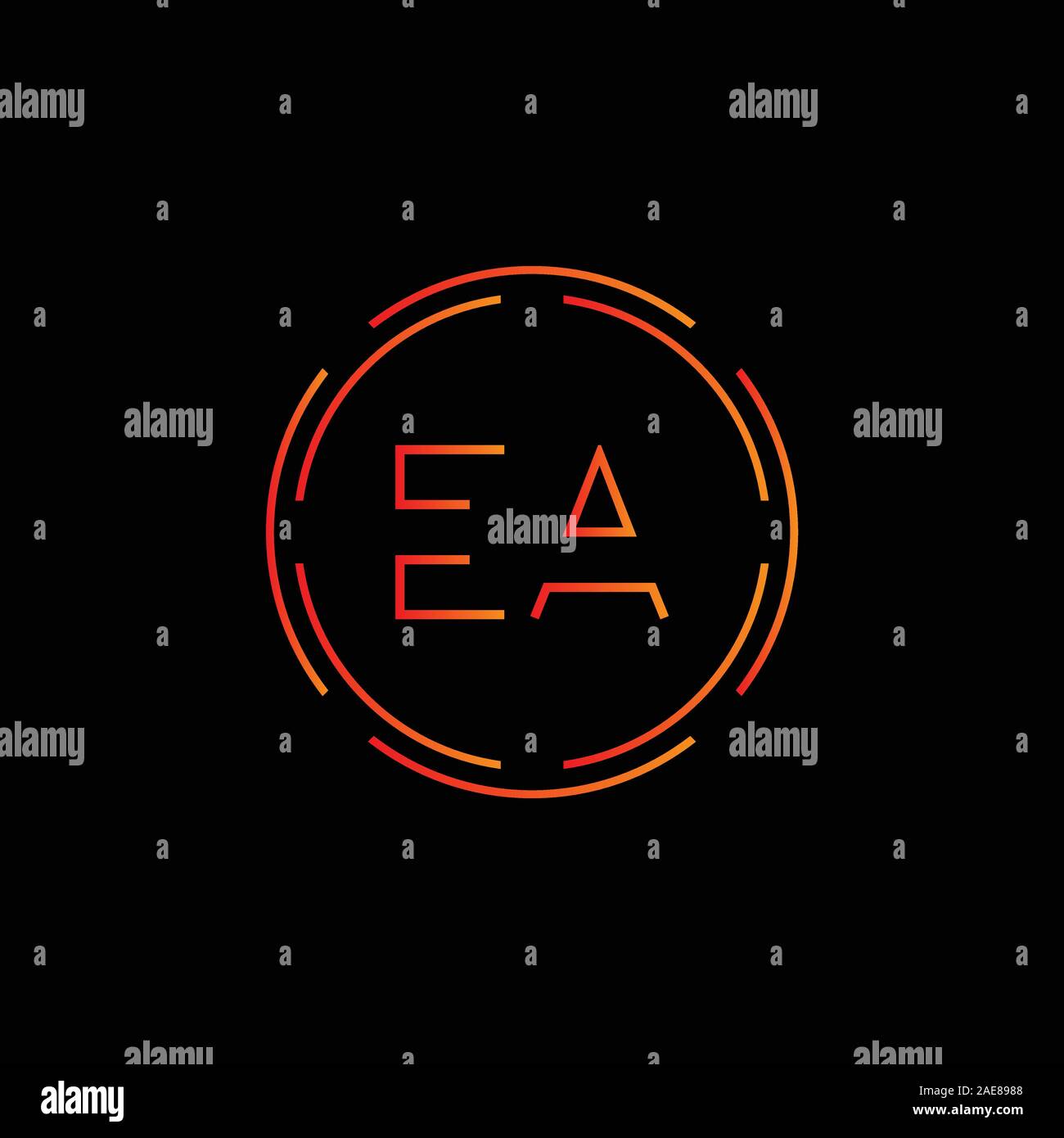 Initial EA Letter Linked Logo. Creative Letter EA Modern Business Logo ...