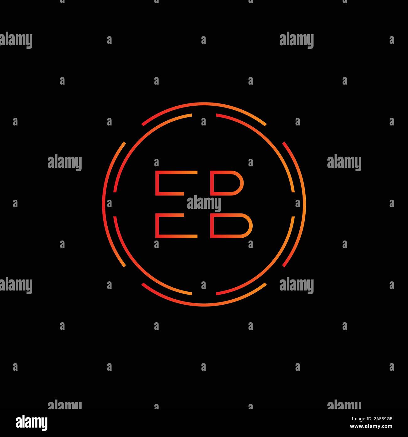Initial EB Letter Linked Logo. Creative Letter EB Modern Business Logo ...