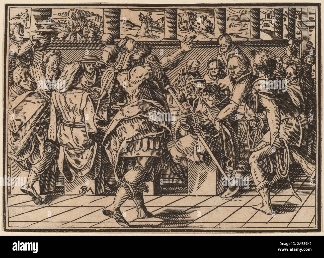 A 1630 painting by Christoph Murer depicting the martyrdom of Saint ...