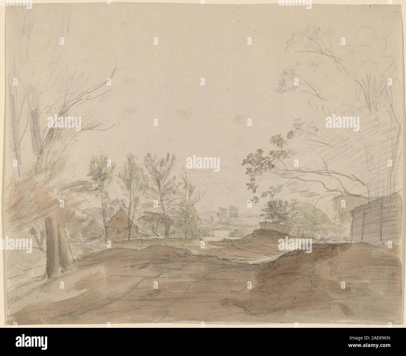 This circa 1790 painting by Christoph Nathe depicts a rural road ...