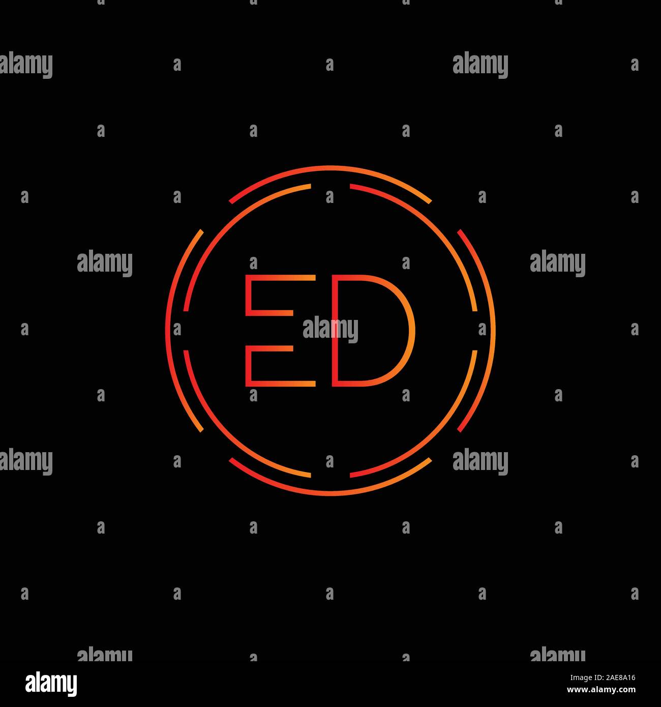 Initial ED Letter Linked Logo. Creative Letter ED Modern Business Logo ...