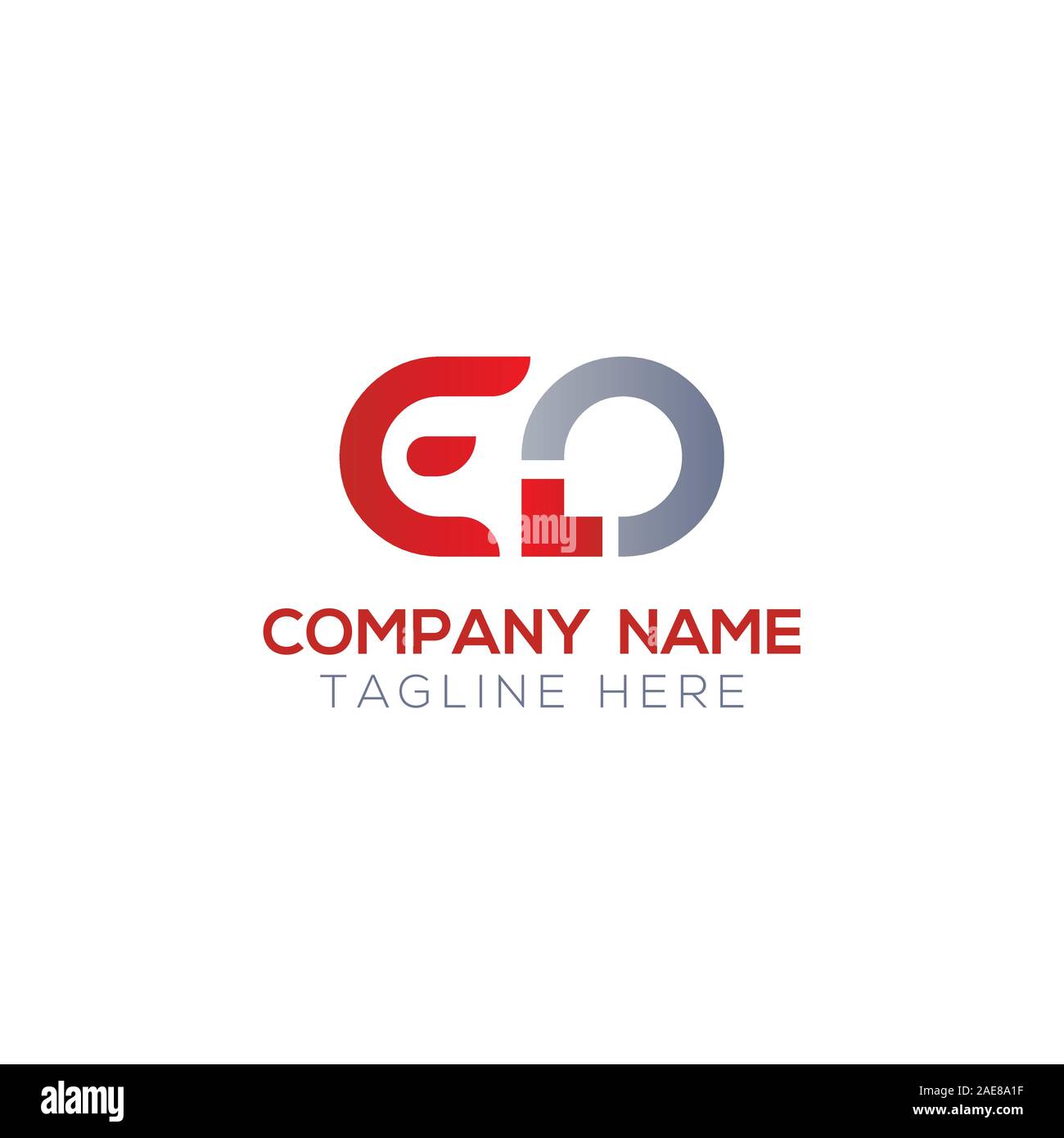 Initial ED Letter Linked Logo. Creative Letter ED Modern Business Logo Vector Template. Initial ...