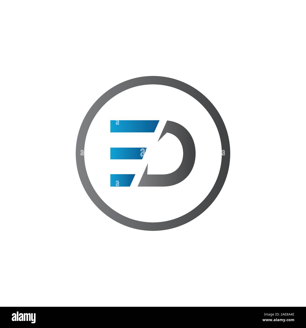 Initial ED Letter Linked Logo. Creative Letter ED Modern Business Logo ...