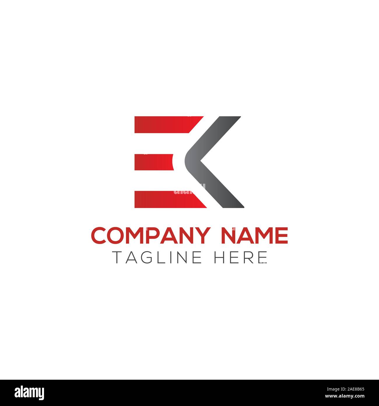 Initial EK Letter Linked Logo. Creative Letter EK Modern Business Logo ...