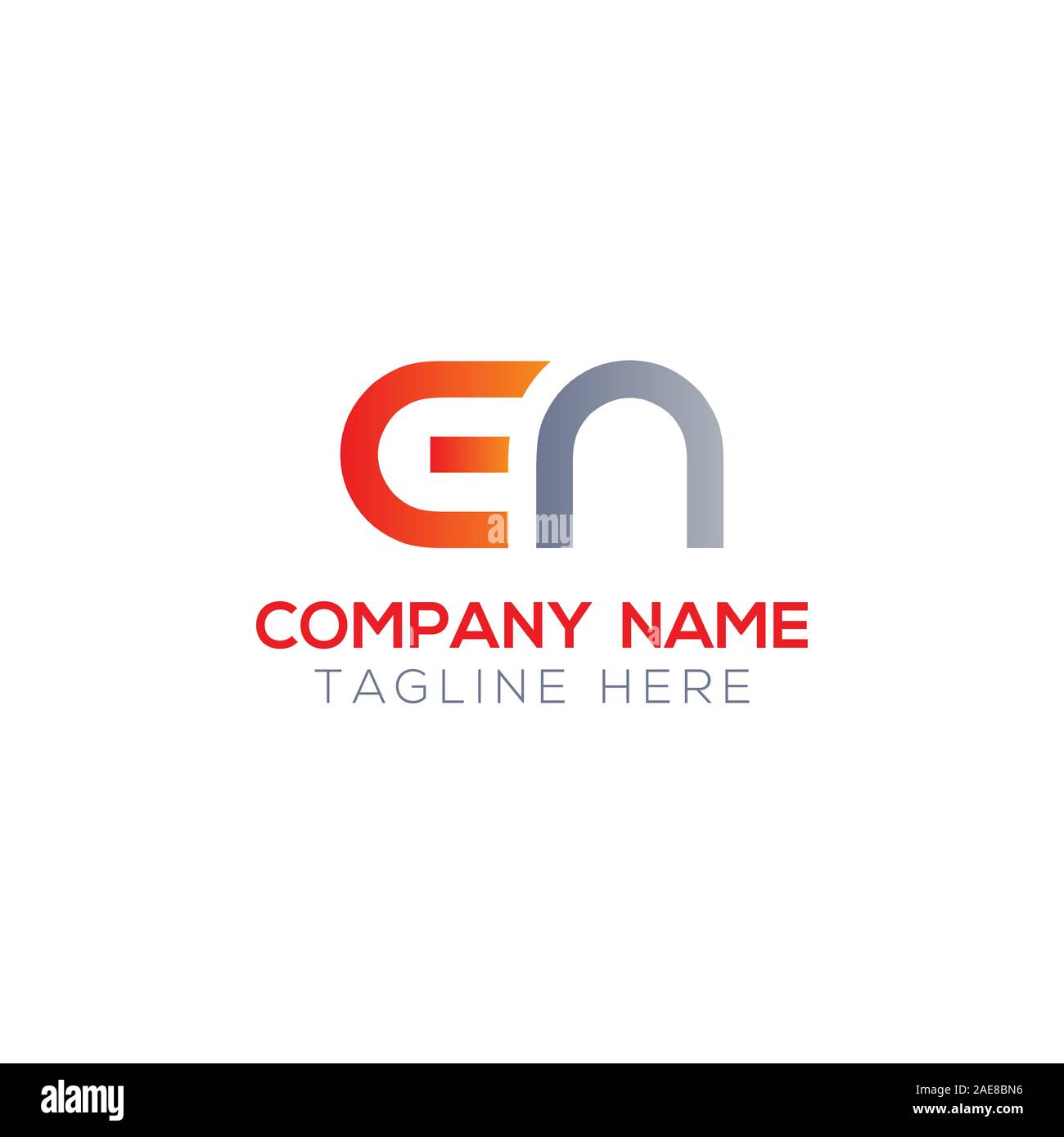 Initial EN Letter Linked Logo. Creative Letter EN Modern Business Logo ...