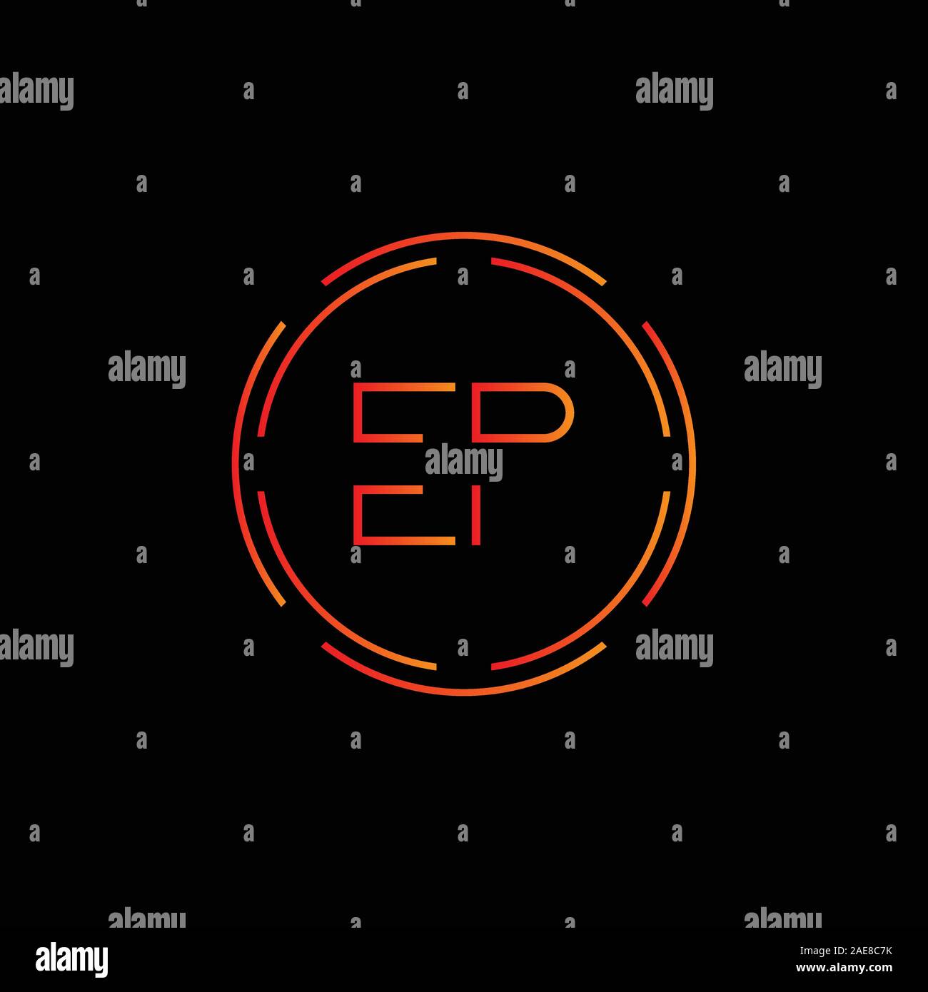 Initial EP Letter Linked Logo. Creative Letter EP Modern Business Logo ...