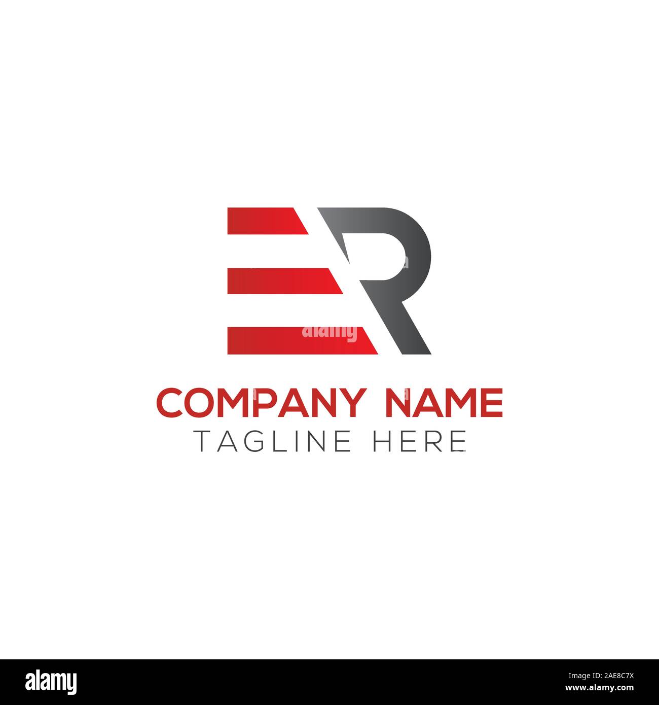 Initial ER Letter Linked Logo. Creative Letter ER Modern Business Logo ...