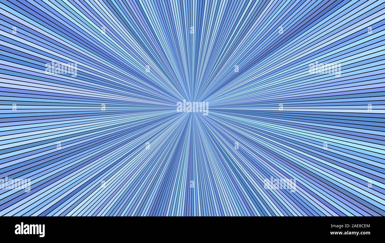 Blue psychedelic abstract ray burst background - vector graphic design ...