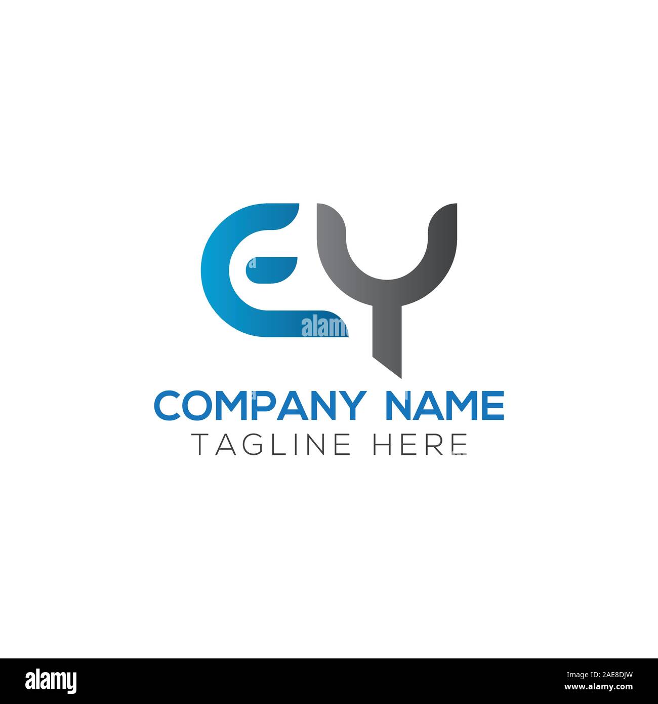Initial EY Letter Linked Logo. Creative Letter EY Modern Business Logo ...