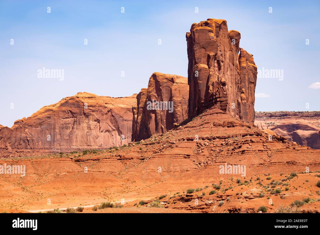 Sandstone formations of Monument Valley Tribal Park Stock Photo - Alamy