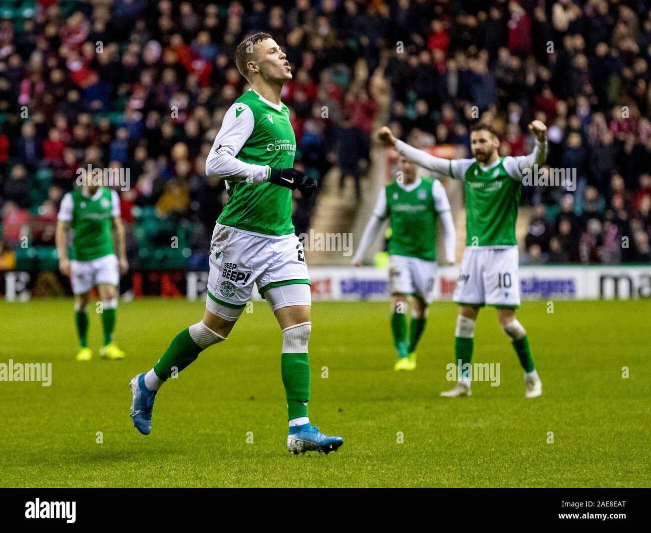 Easter Road, Edinburgh, UK. 7th December 2019; Easter Road, Edinburgh, Scotland; Scottish ...