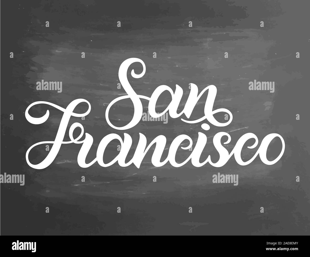 Greetings from San Francisco, USA. Typography poster, lettering design ...