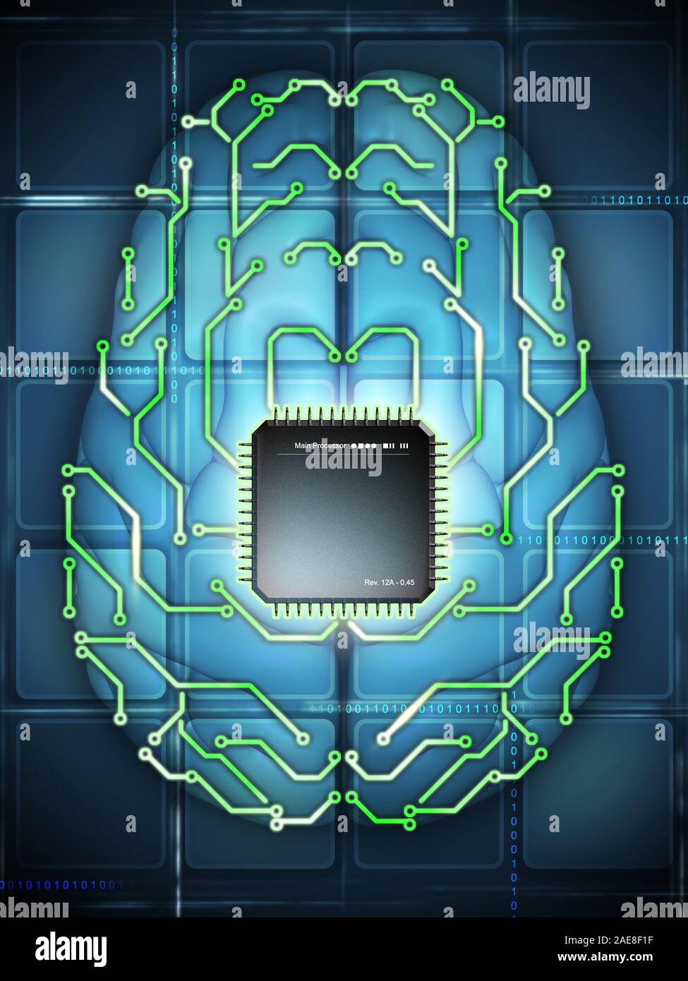 Electronic brain hi-res stock photography and images - Alamy