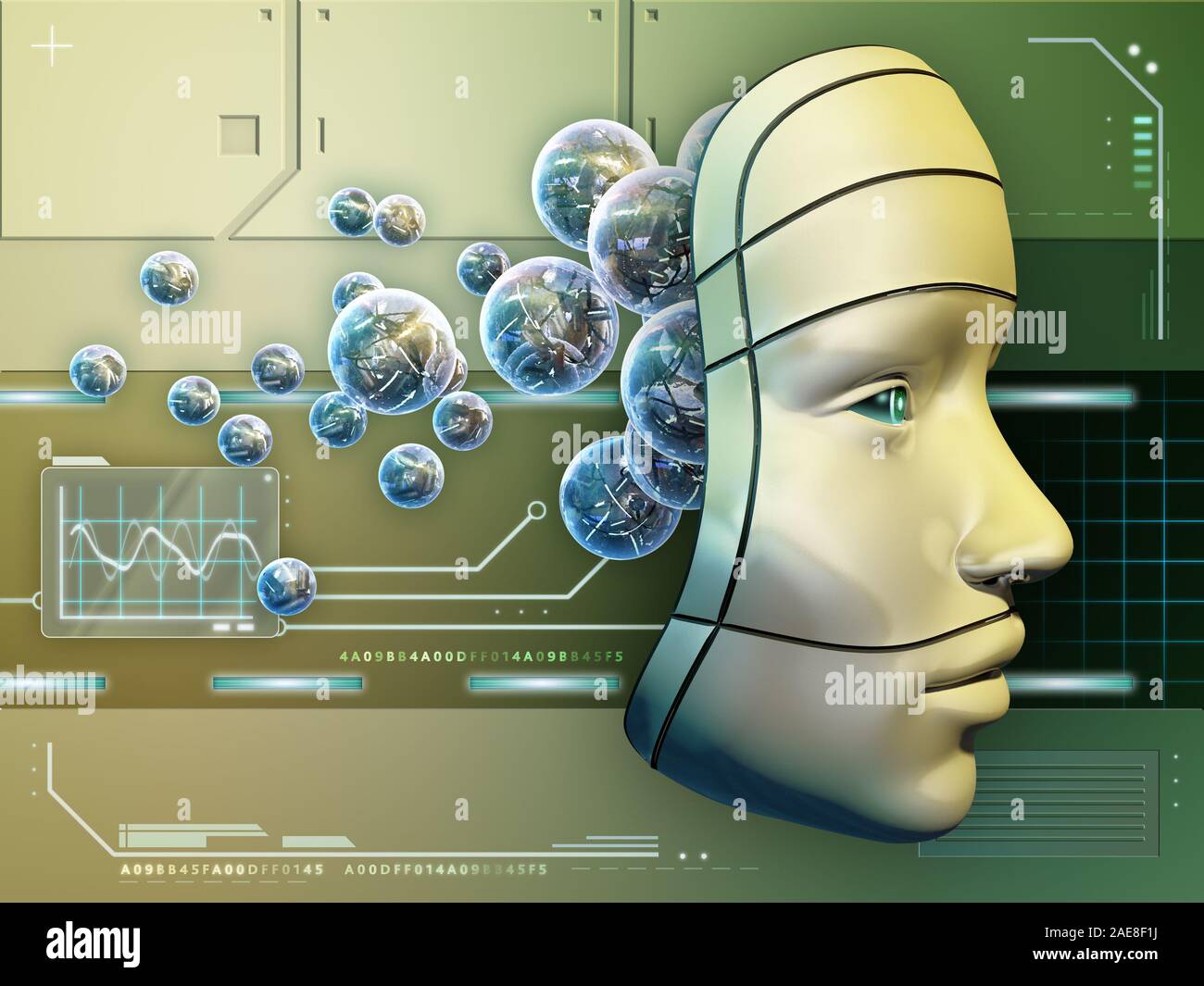 Electronic brain hi-res stock photography and images - Alamy