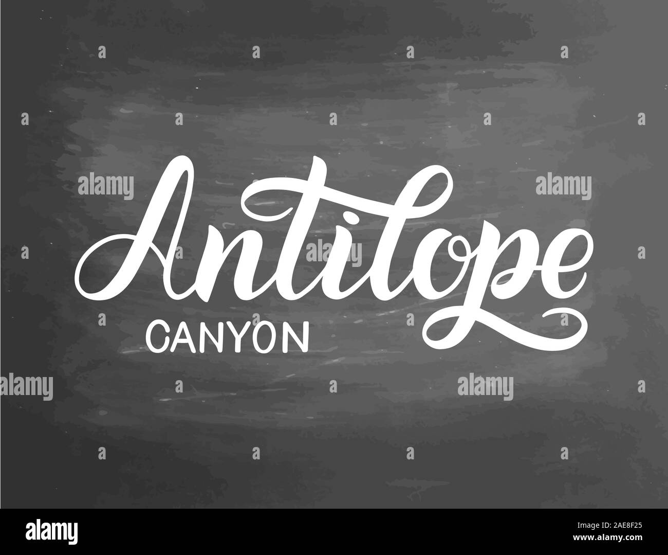 Antilope Canyon, USA. Greeting card with typography, lettering design ...