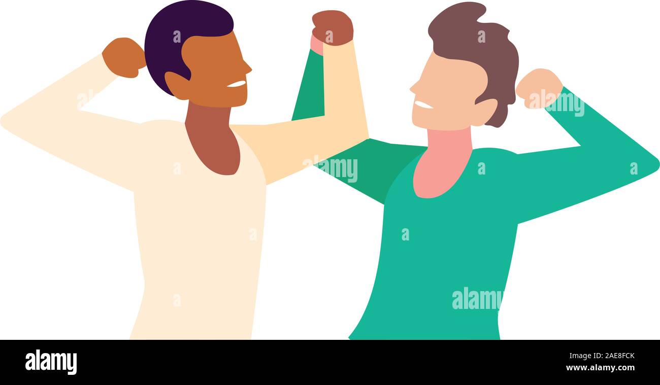 men faceless with different poses on white background vector ...