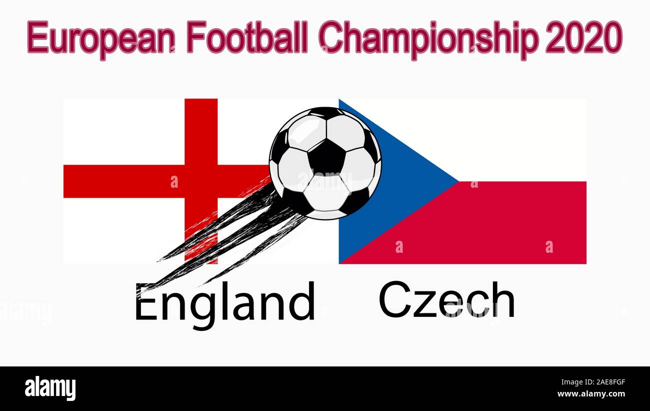 2020 European Football Championship, banner, web design, match between ...