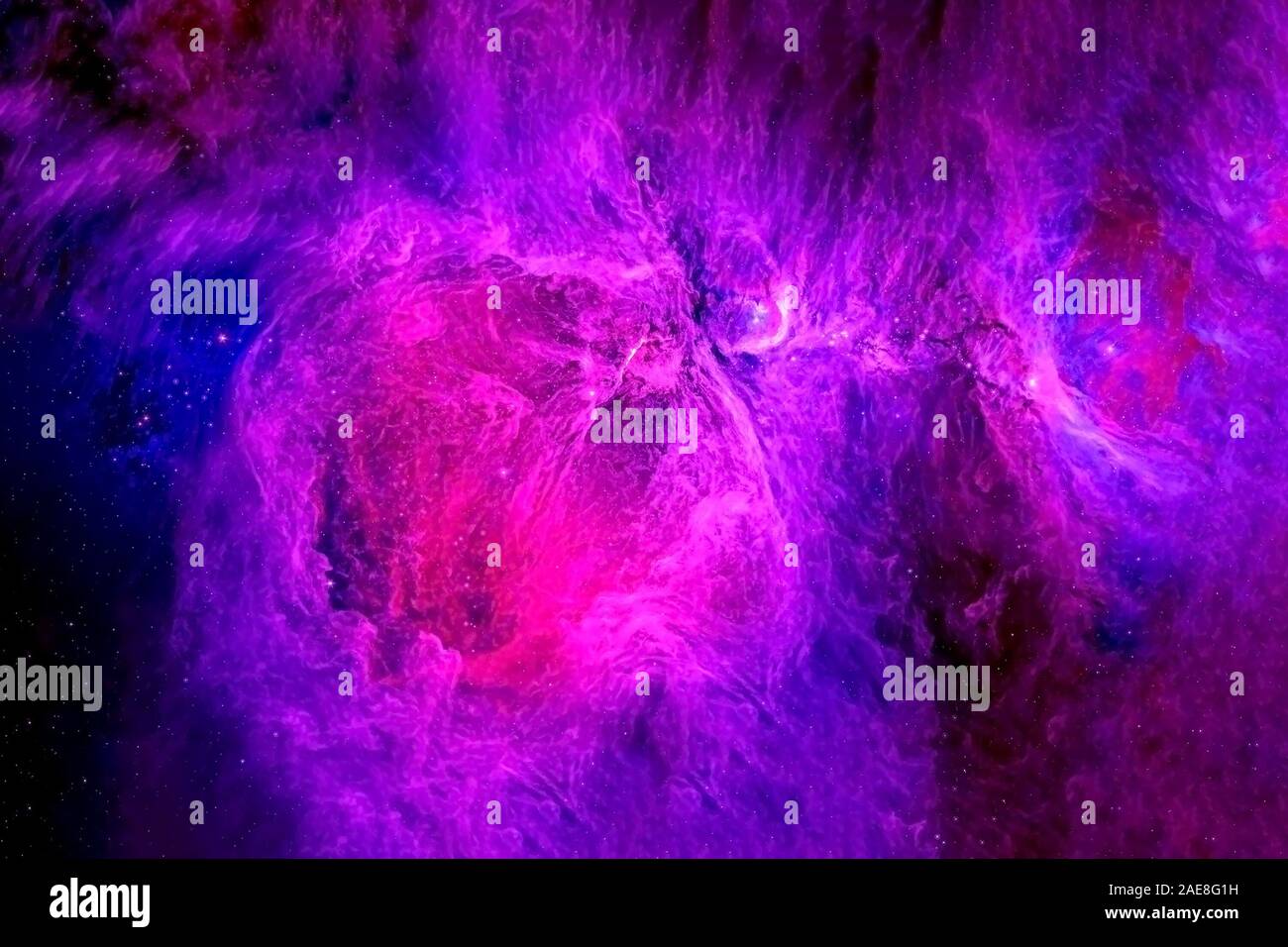 A beautiful nebula with a purple hue. With the stars. Elements of this ...