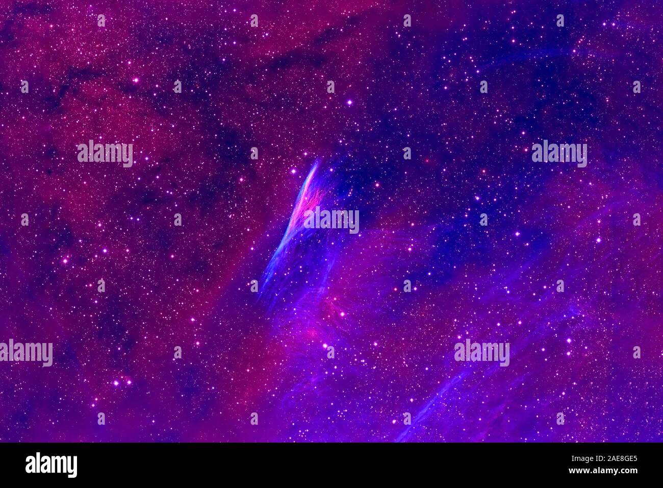 A beautiful nebula with a purple hue. With the stars. Elements of this ...