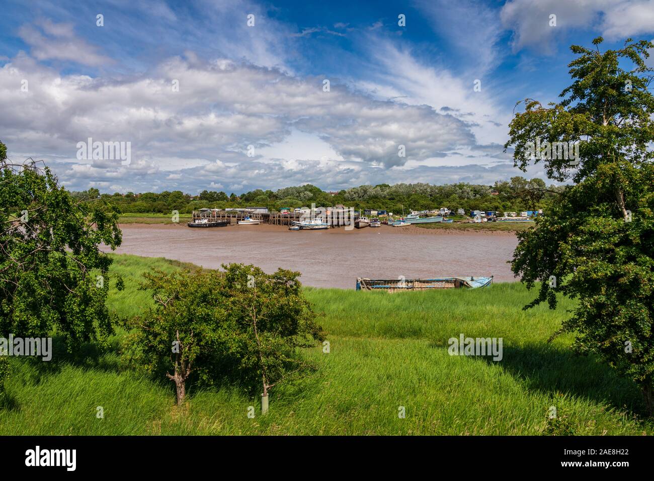 Pill, North Somerset, England, UK - June 08, 2019: View from the Pill ...