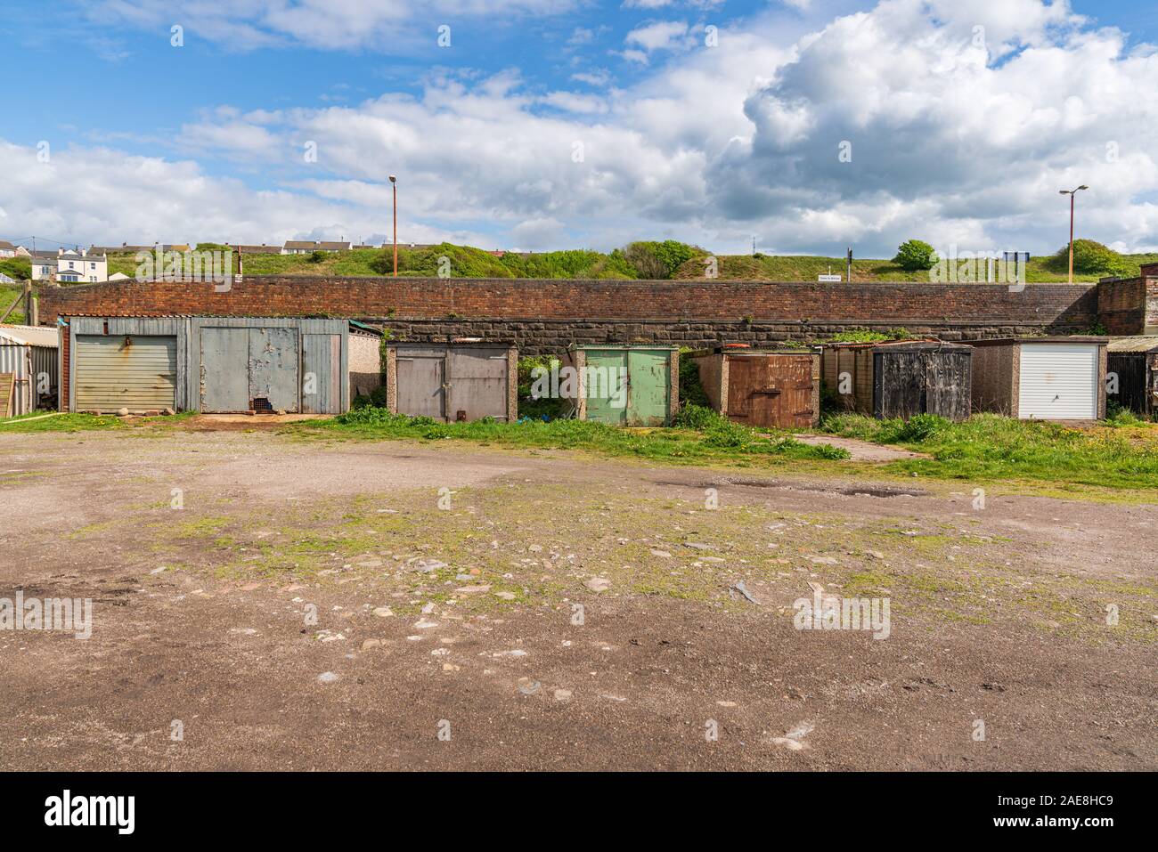 Parton, Cumbria, England, UK - May 03, 2019: Fishermen's Huts and ...