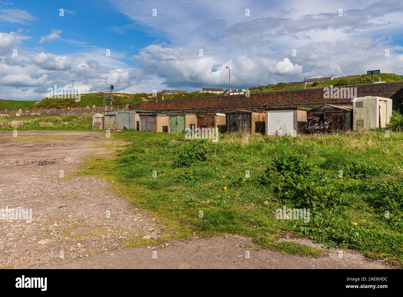 Parton, Cumbria, England, UK - May 03, 2019: Fishermen's Huts and ...