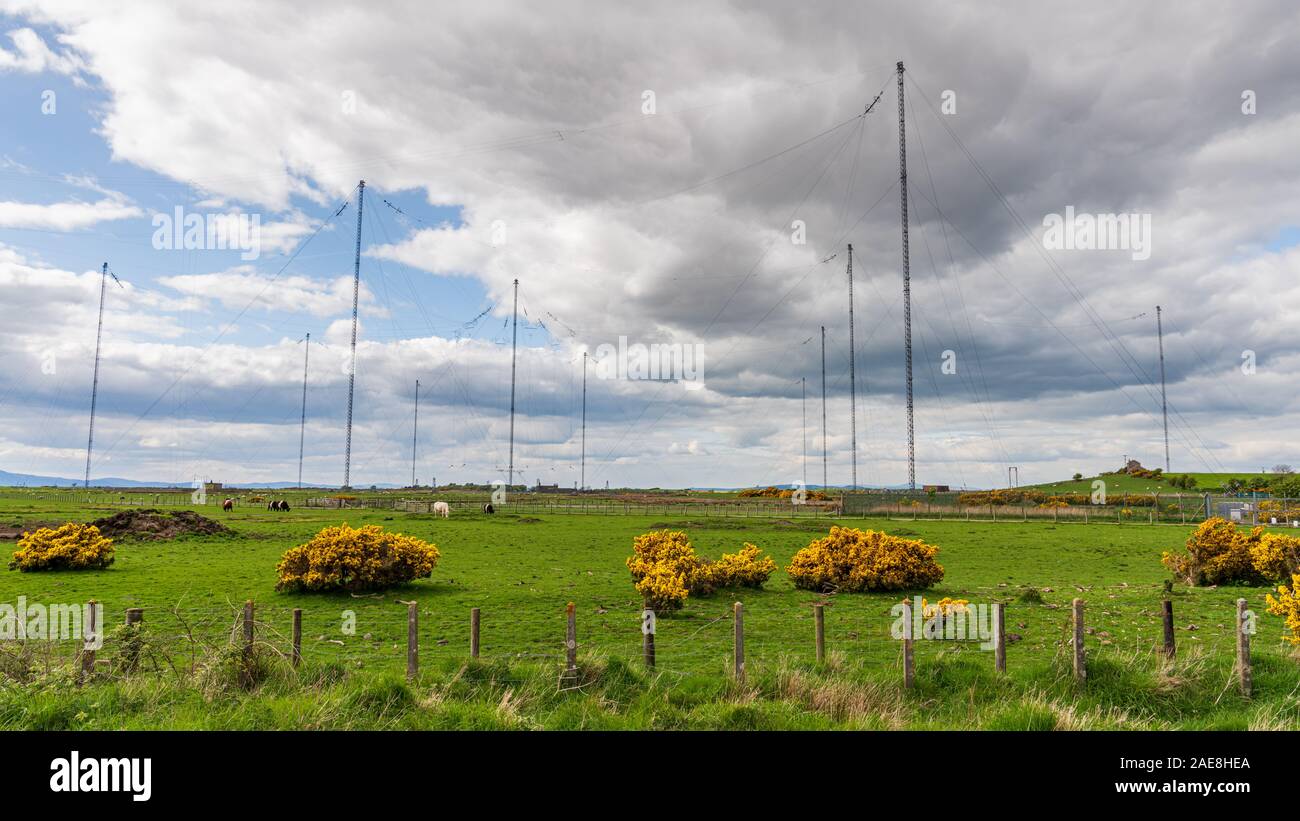 The Anthorn Radio Station, between Anthorn and Cardurnock, Cumbria ...