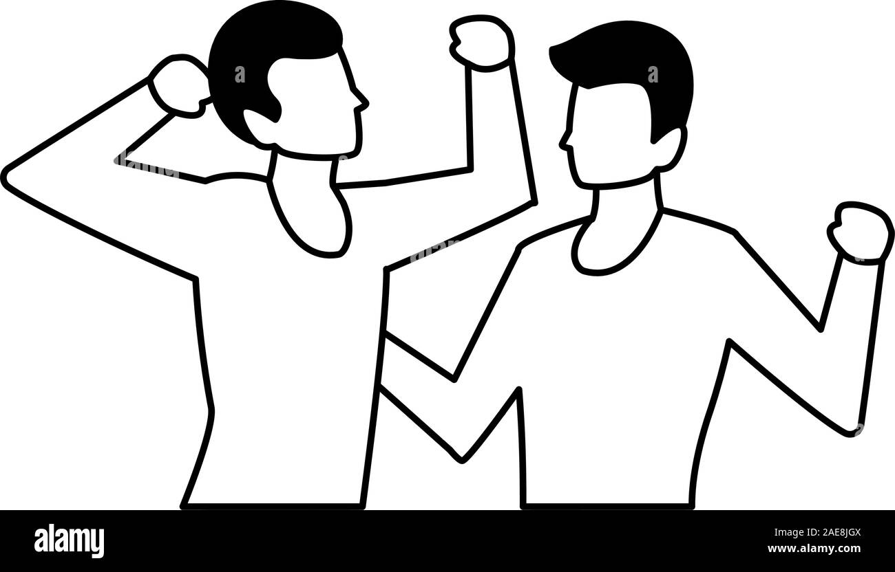 men faceless with different poses on white background vector ...