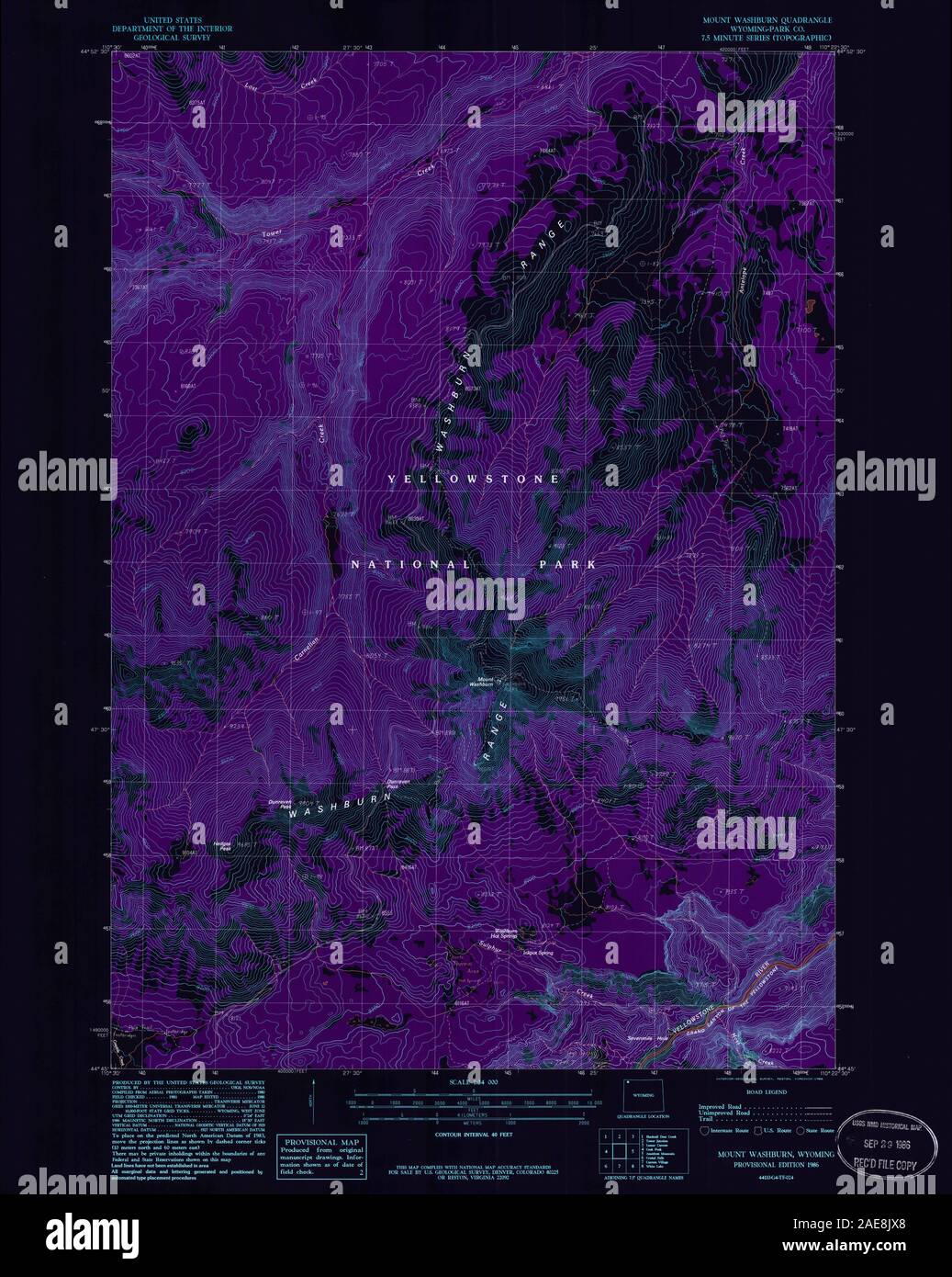 Washburn maps hi-res stock photography and images - Alamy