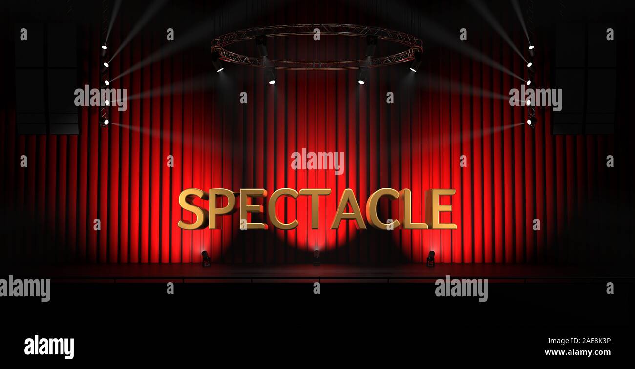 Theater stage for product presentation Stock Photo - Alamy