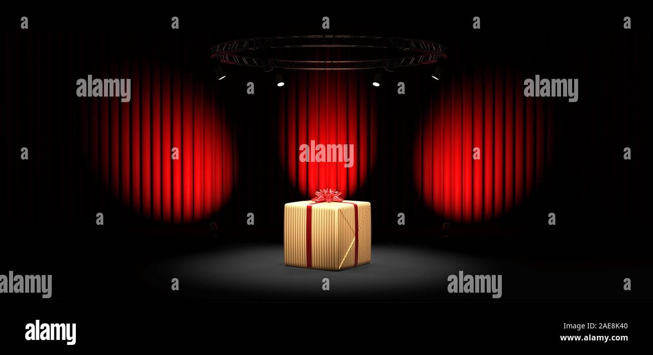 Theater stage for product presentation Stock Photo - Alamy