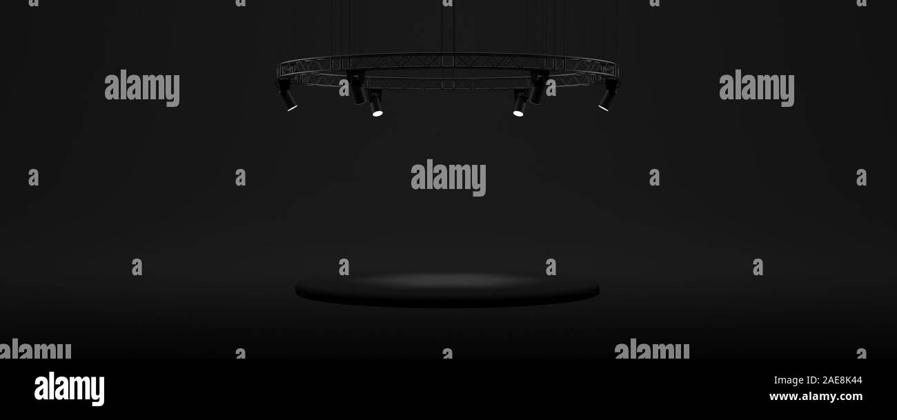 3d podium product presentation Black and White Stock Photos & Images ...