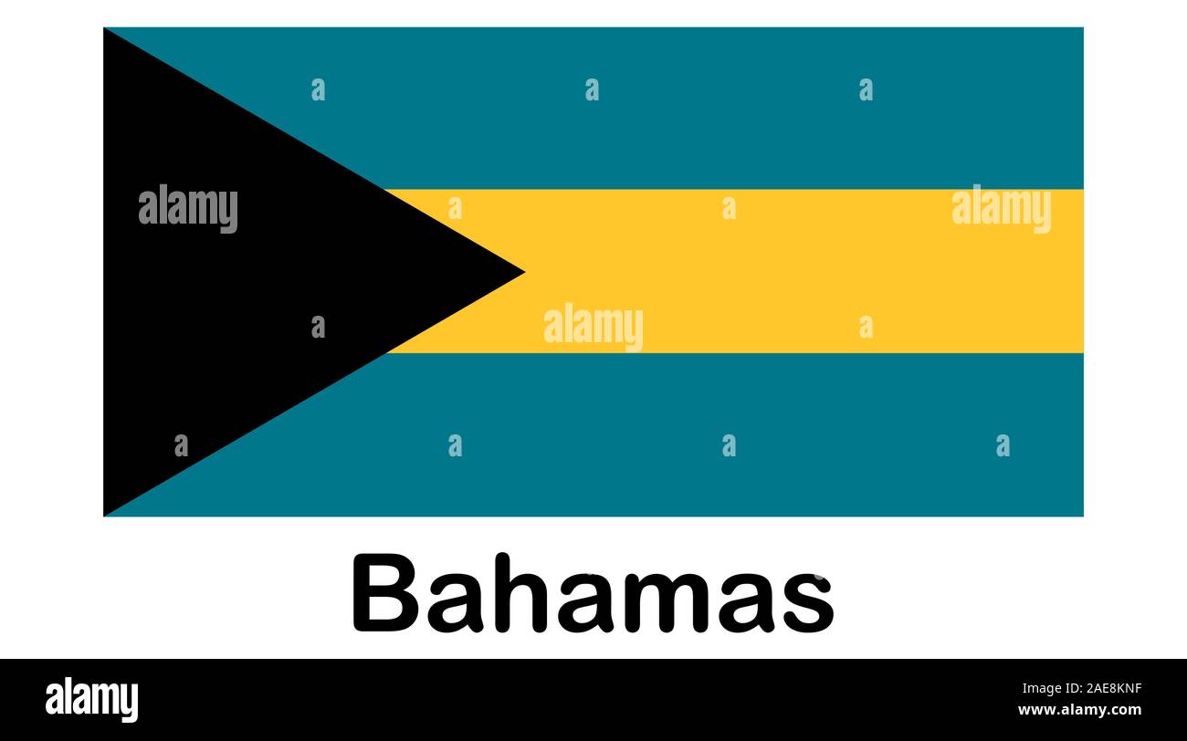 bahamas Flag for Independence Day and infographic Stock Vector Image ...