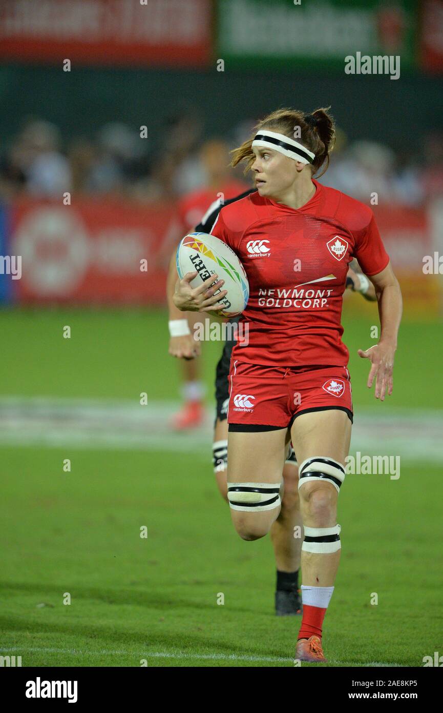 DUBAI, UAE, 7th Dec 2019. Action from the women’s final of the 2019 ...