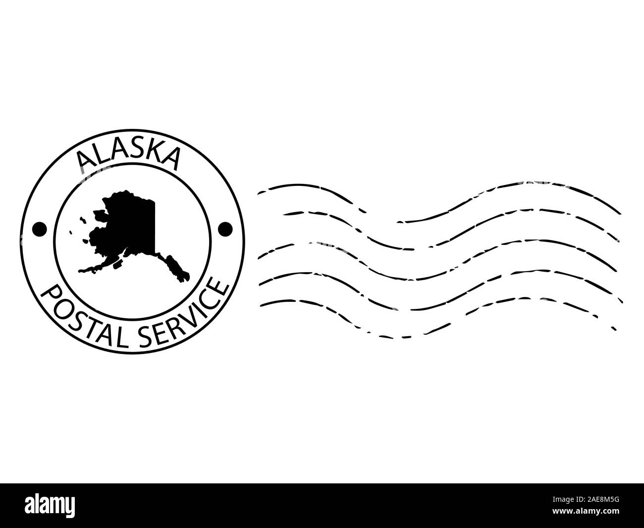 Alaska postal stamp Vector illustration Eps 10 Stock Vector Image & Art ...