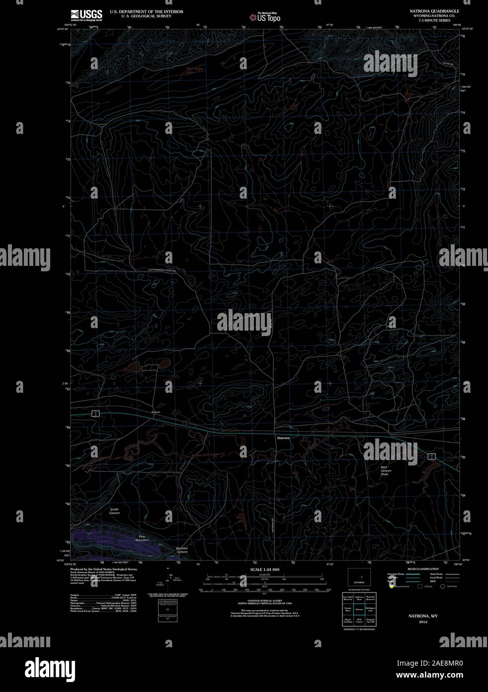Map of natrona hi-res stock photography and images - Alamy
