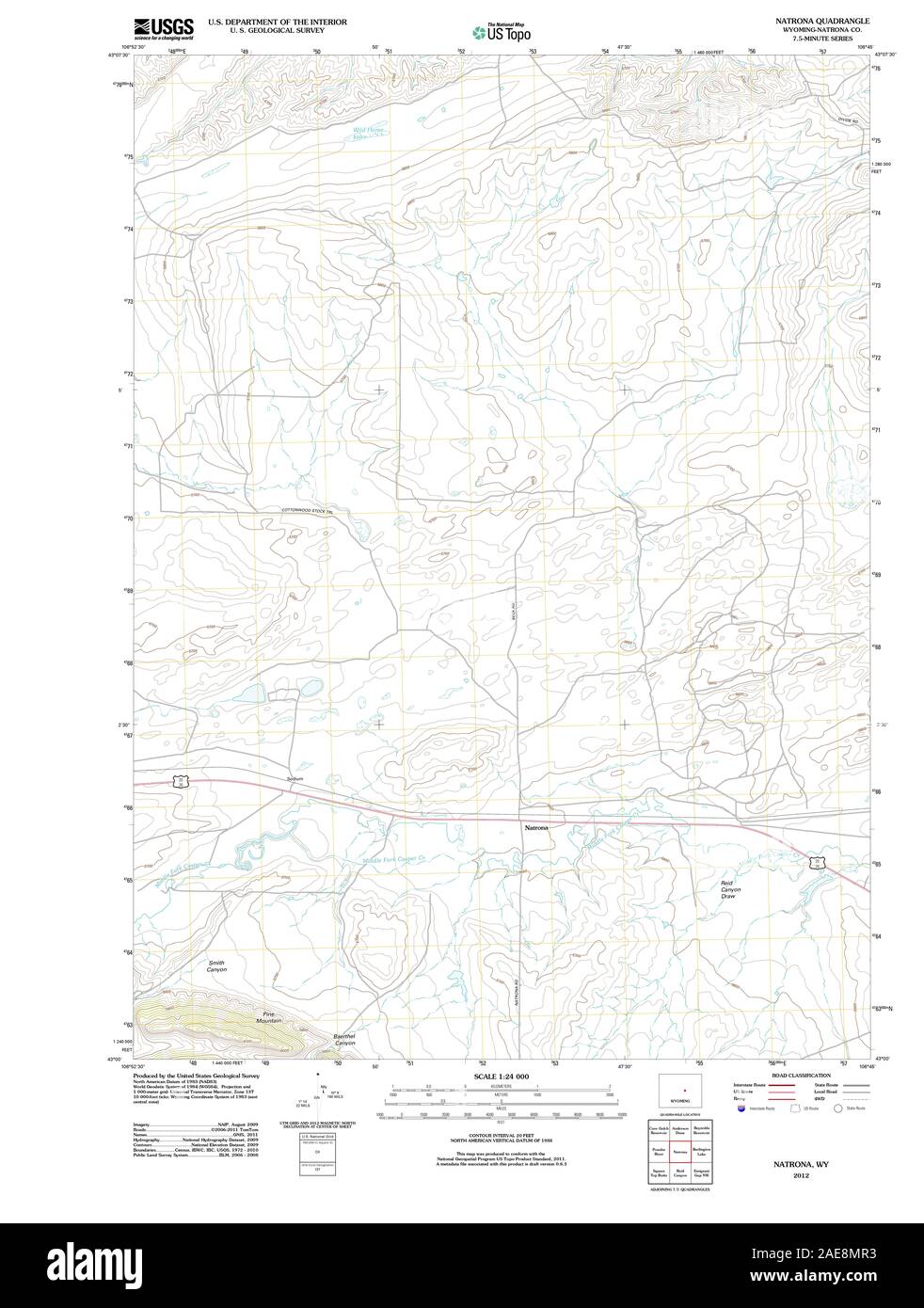 Map of natrona hi-res stock photography and images - Alamy