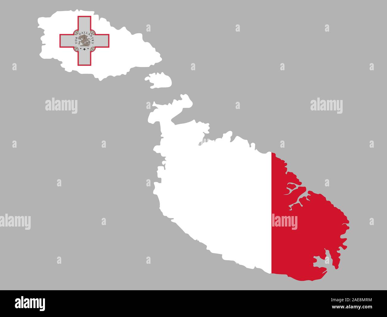 Malta Map Flag Vector Illustration Eps 10 Stock Vector Image And Art Alamy