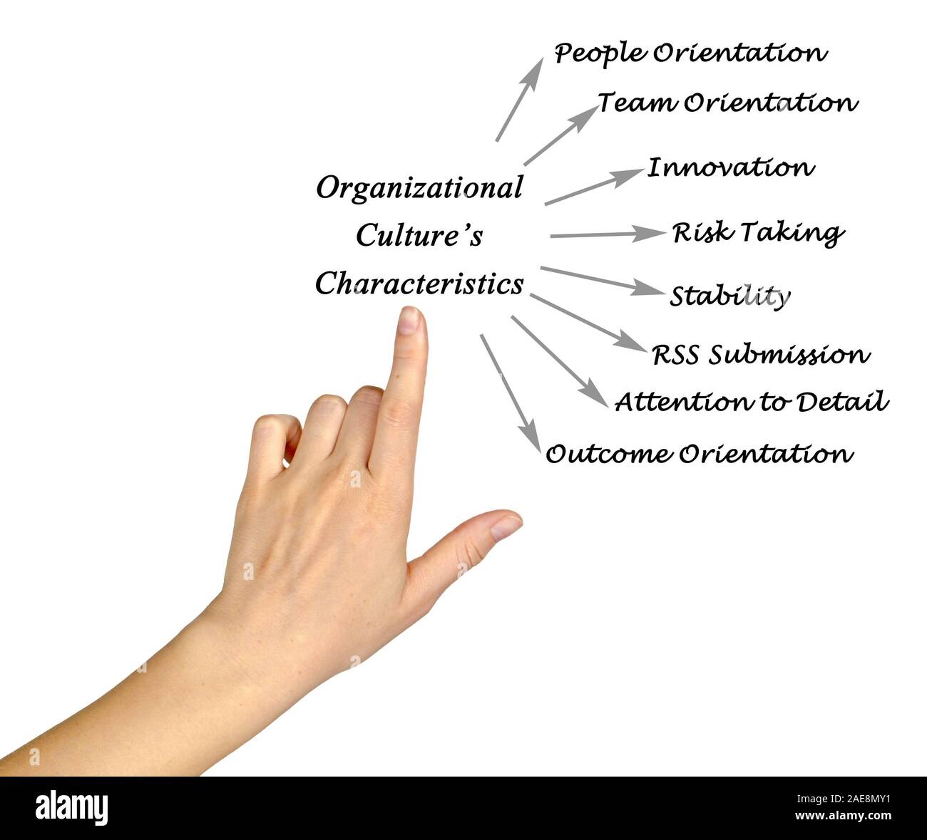Characteristics of Organizational Culture Stock Photo - Alamy