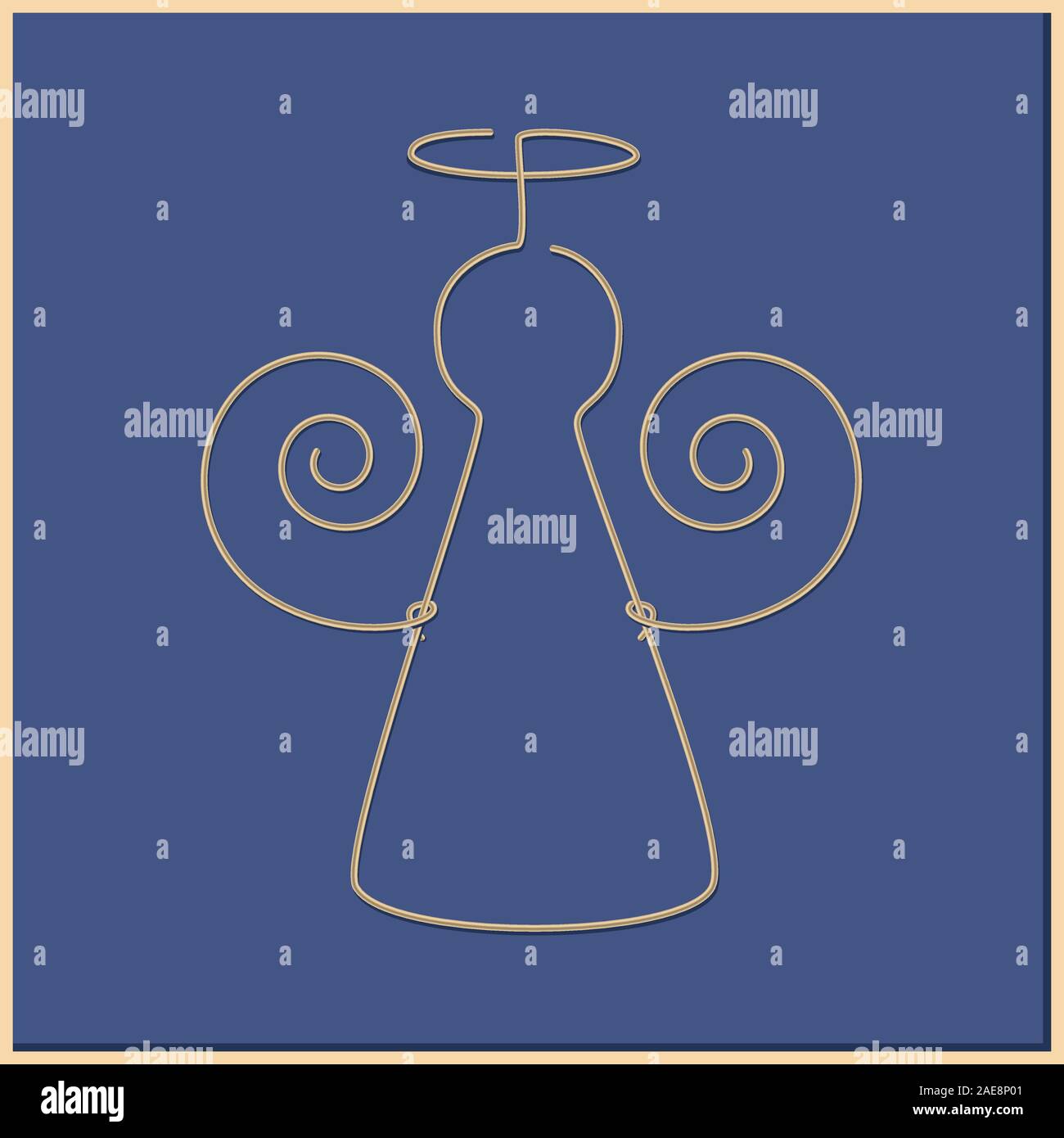 Metal angel wings Stock Vector Images - Alamy