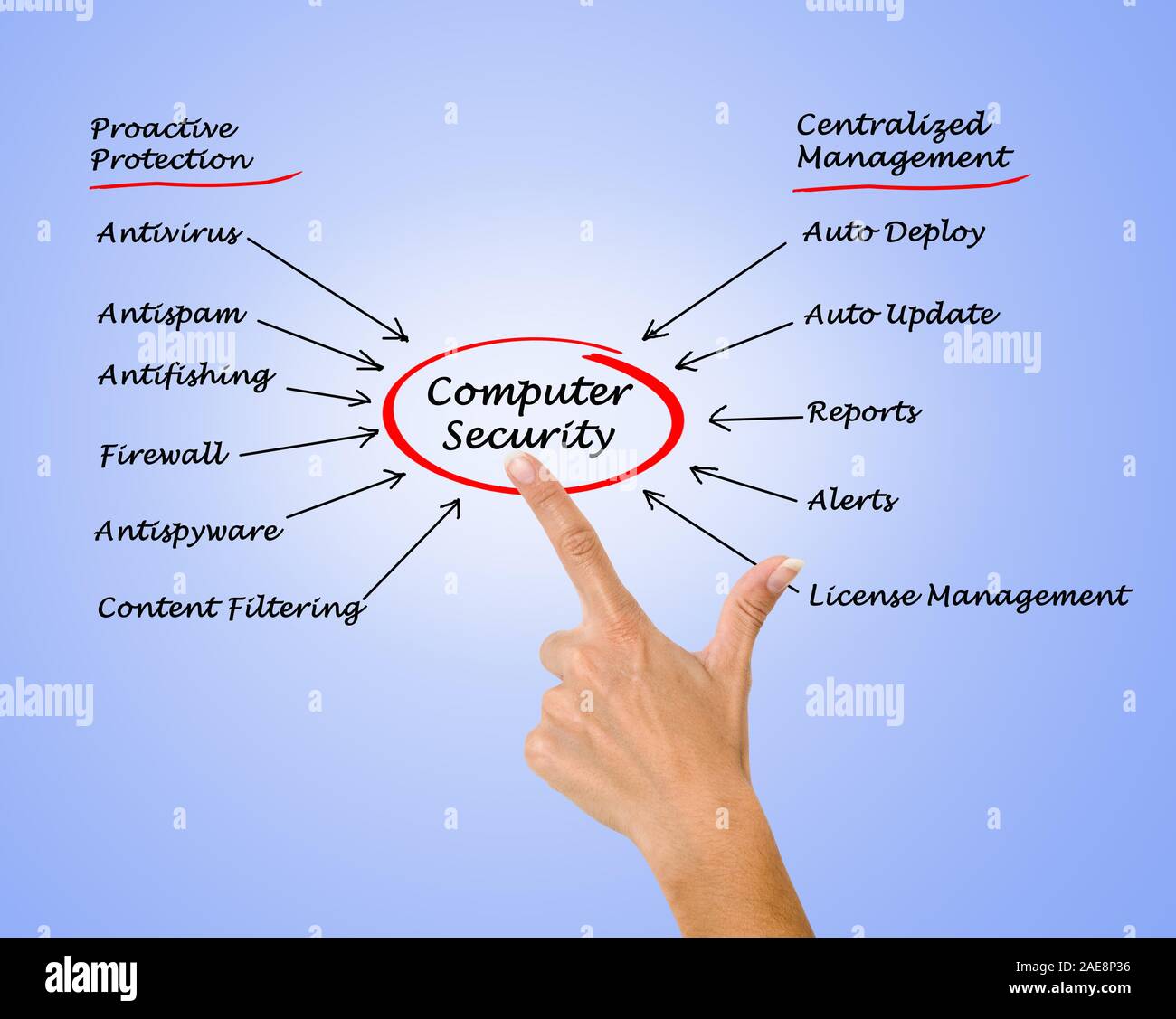 Diagram of computer security Stock Photo - Alamy