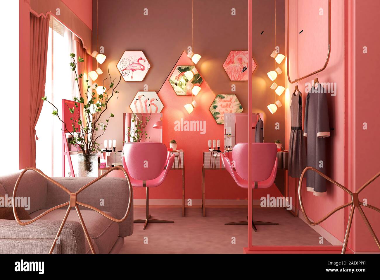 3d render spa wellness beauty center Stock Photo - Alamy