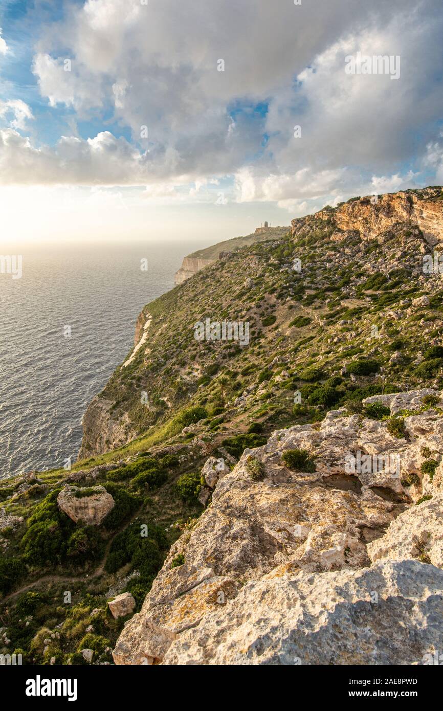 Sunset at Dingli Cliffs Malta Stock Photo - Alamy