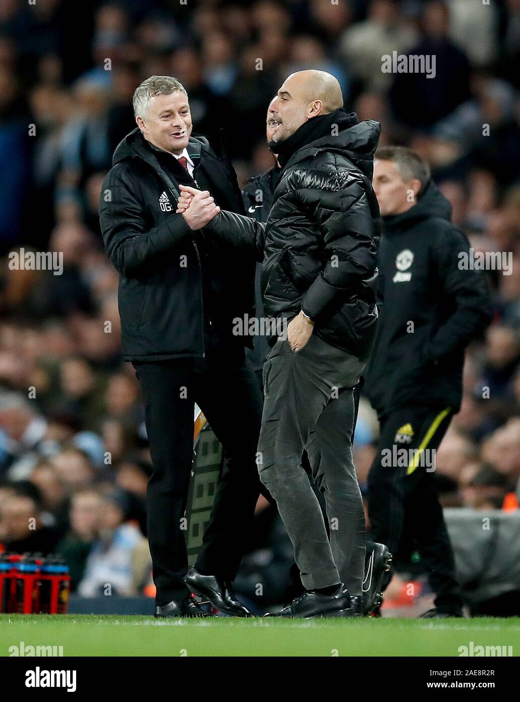 Pep guardiola manchester city laugh hi-res stock photography and images ...